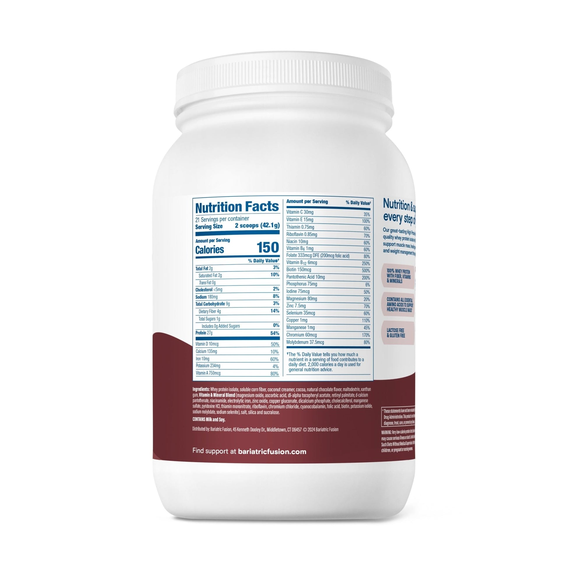 Bariatric Fusion - Chocolate High Protein Meal Replacement Shakes