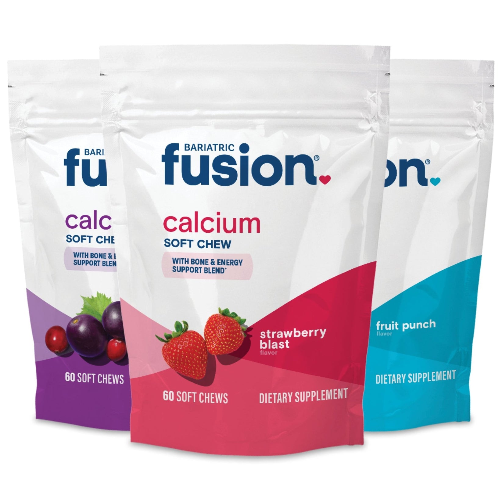 Fruit Variety Flavored Bariatric Calcium Citrate Soft Chews