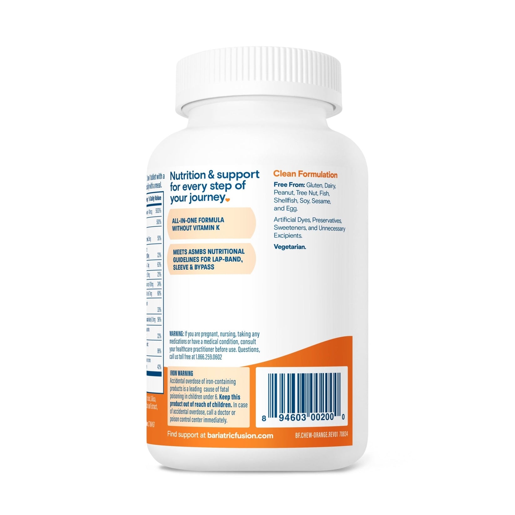 Orange Complete Chewable Bariatric Multivitamin | Bariatric Fusion
