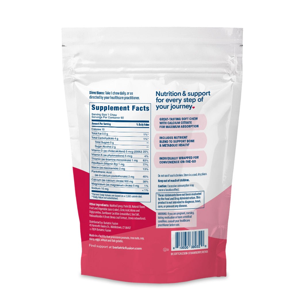 Strawberry Blast Bariatric Calcium Citrate Soft Chews