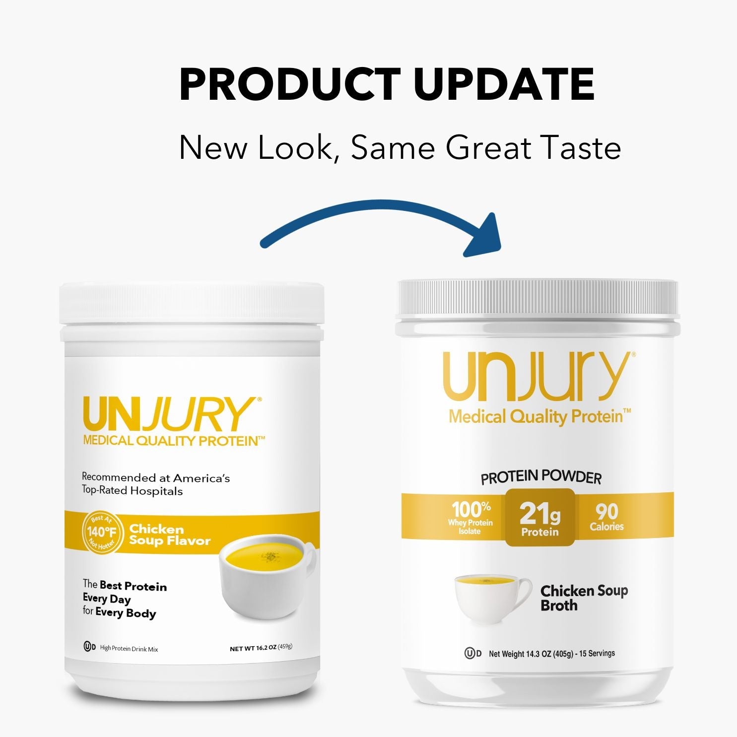 Unjury Chicken Soup Savory High Whey Protein Powder