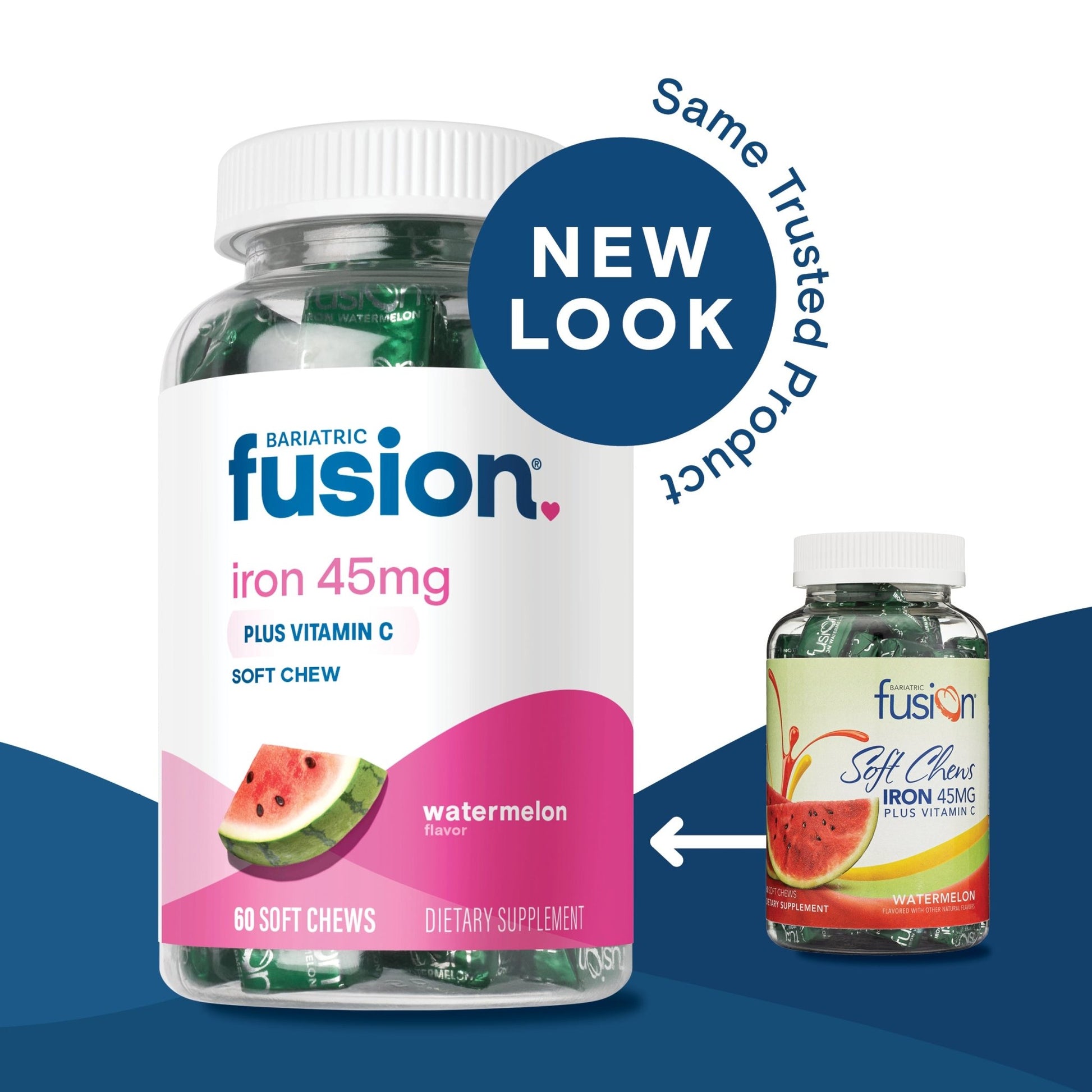 Watermelon Bariatric Iron Soft Chew with Vitamin C