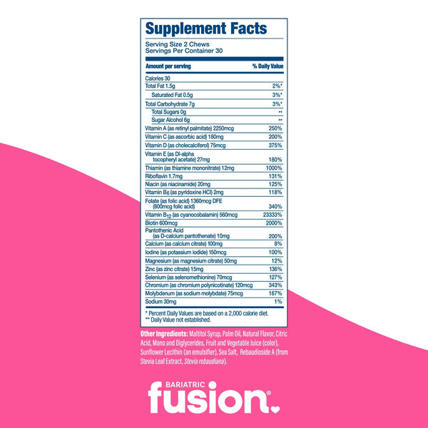 Watermelon Bariatric Multivitamin Soft Chews – Bariatric Fusion