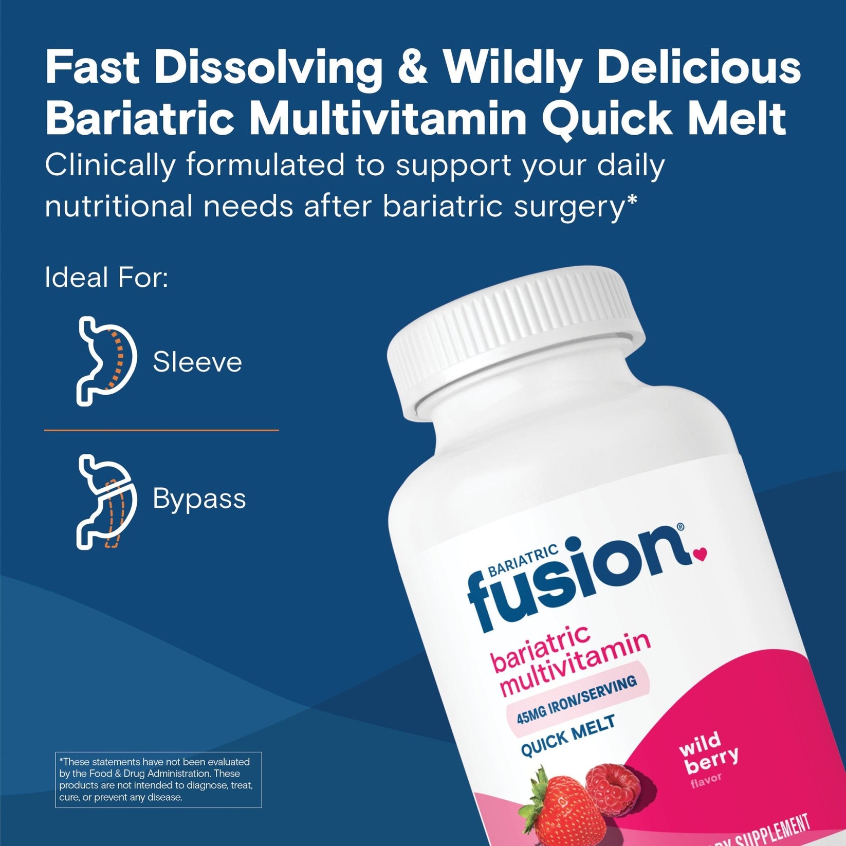 Bariatric Multivitamin with 45mg Iron Quick Melt | Bariatric Vitamins