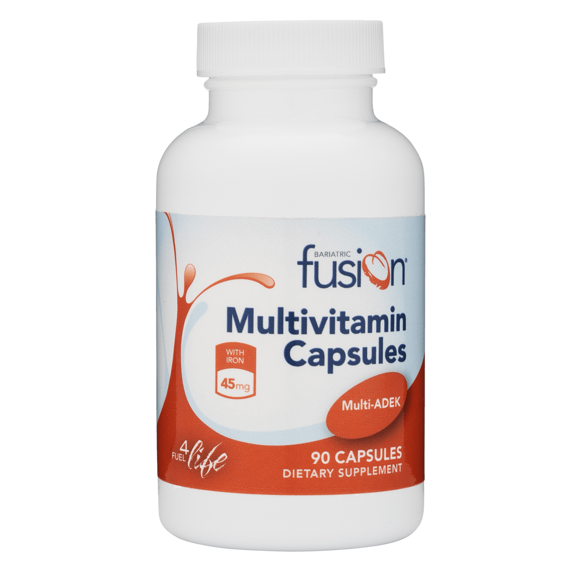 Bariatric High Multi ADEK Vitamin Capsule with Iron - Bariatric Fusion