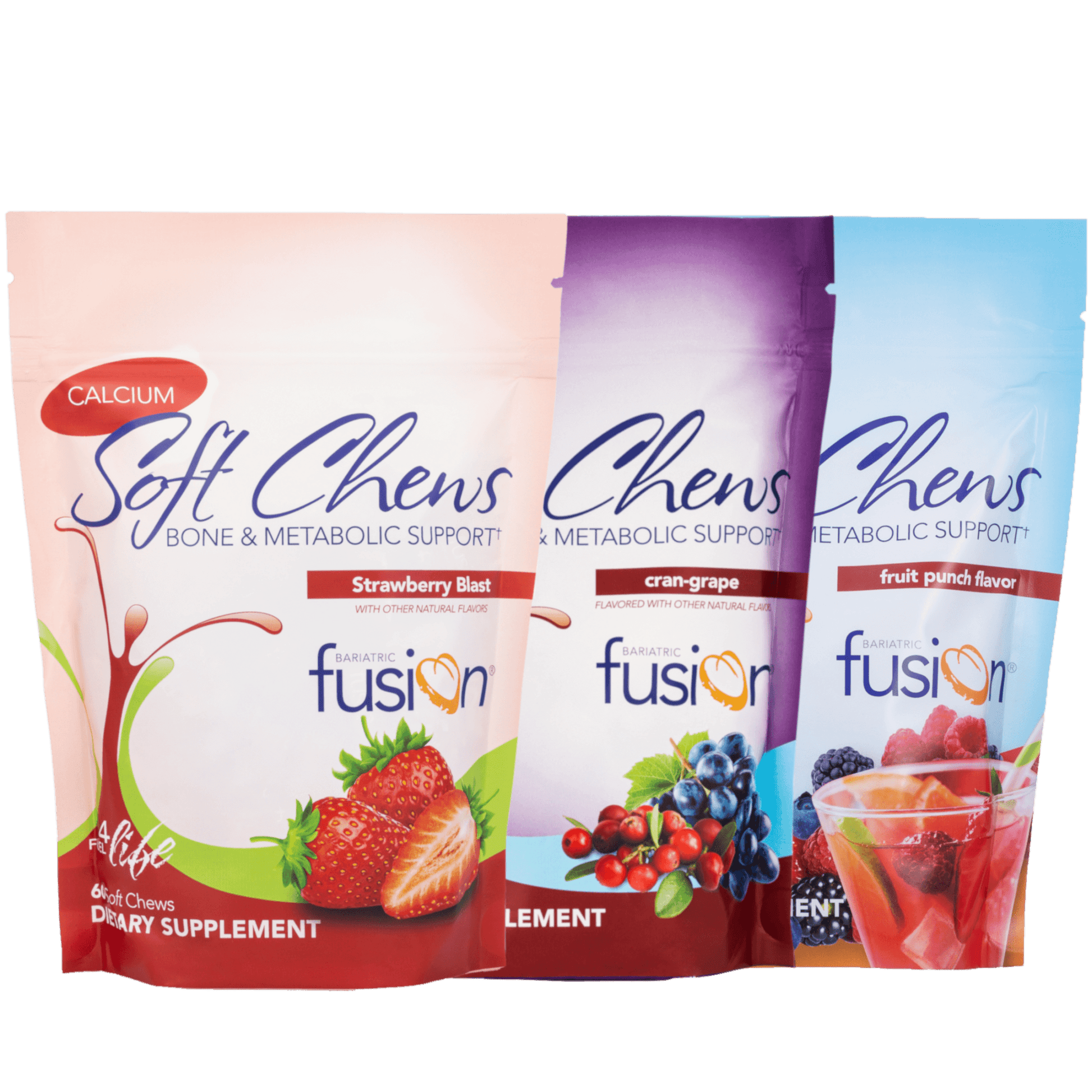 Fruit Variety Flavored Bariatric Calcium Citrate Soft Chews