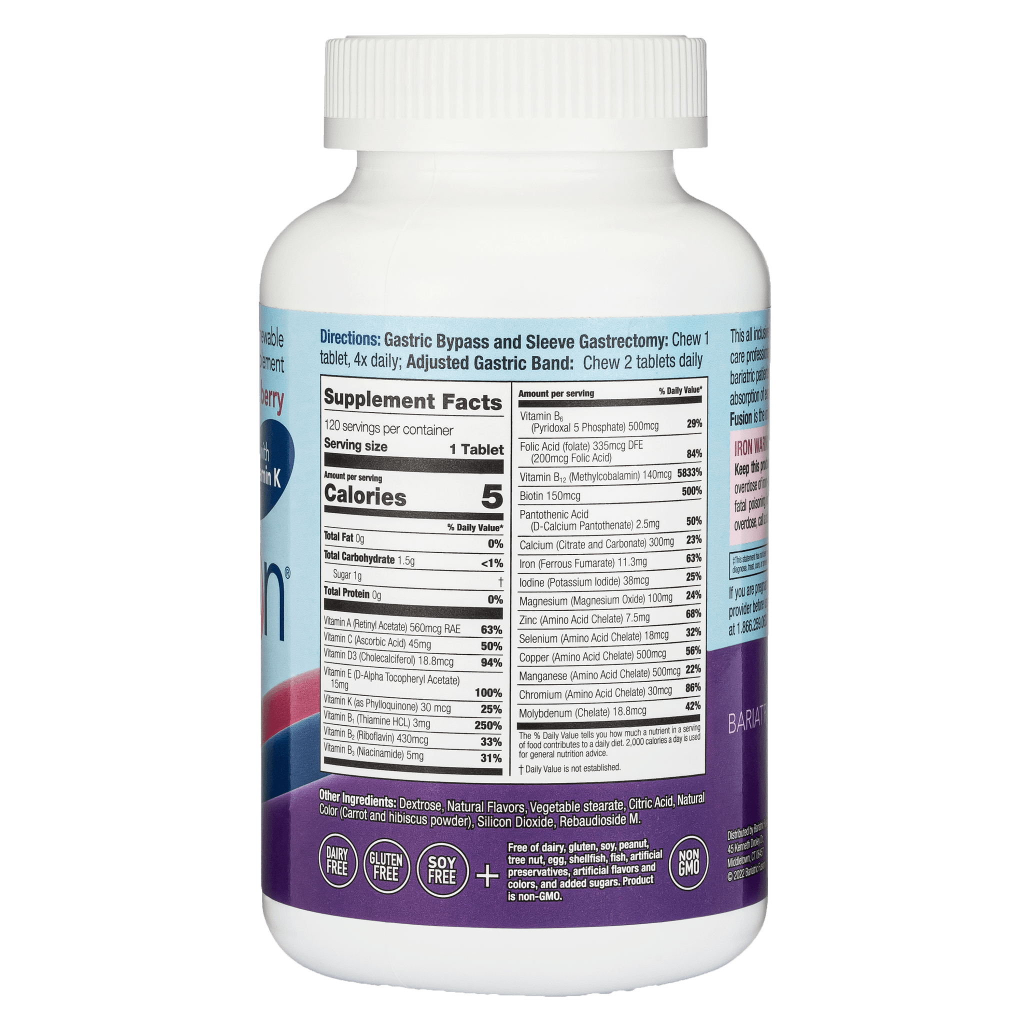 Very Berry Complete Chewable Multivitamin with Vitamin K